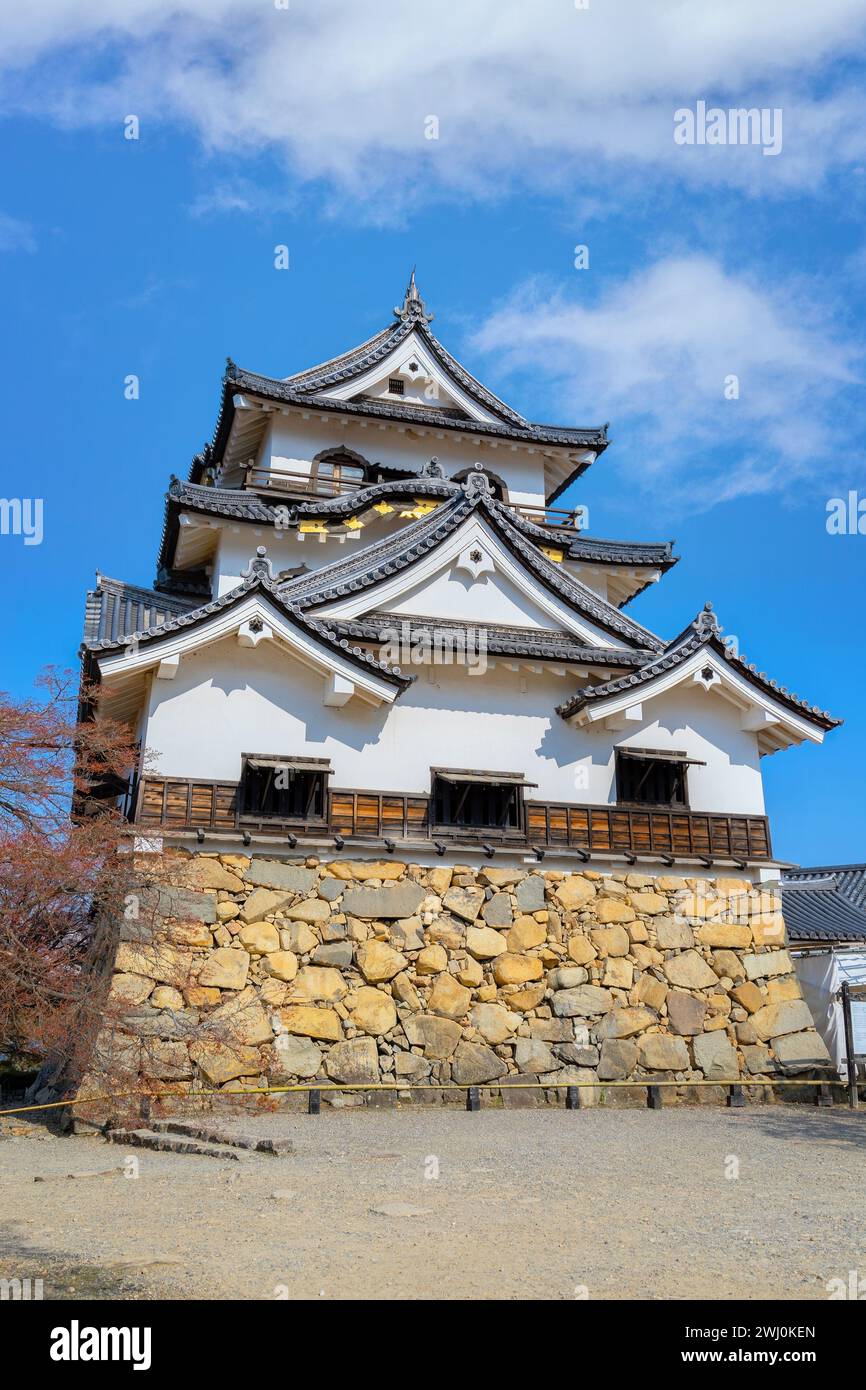 Shiga, Japan - April 3 2023: Hikone Castle completed in 1622, a ...