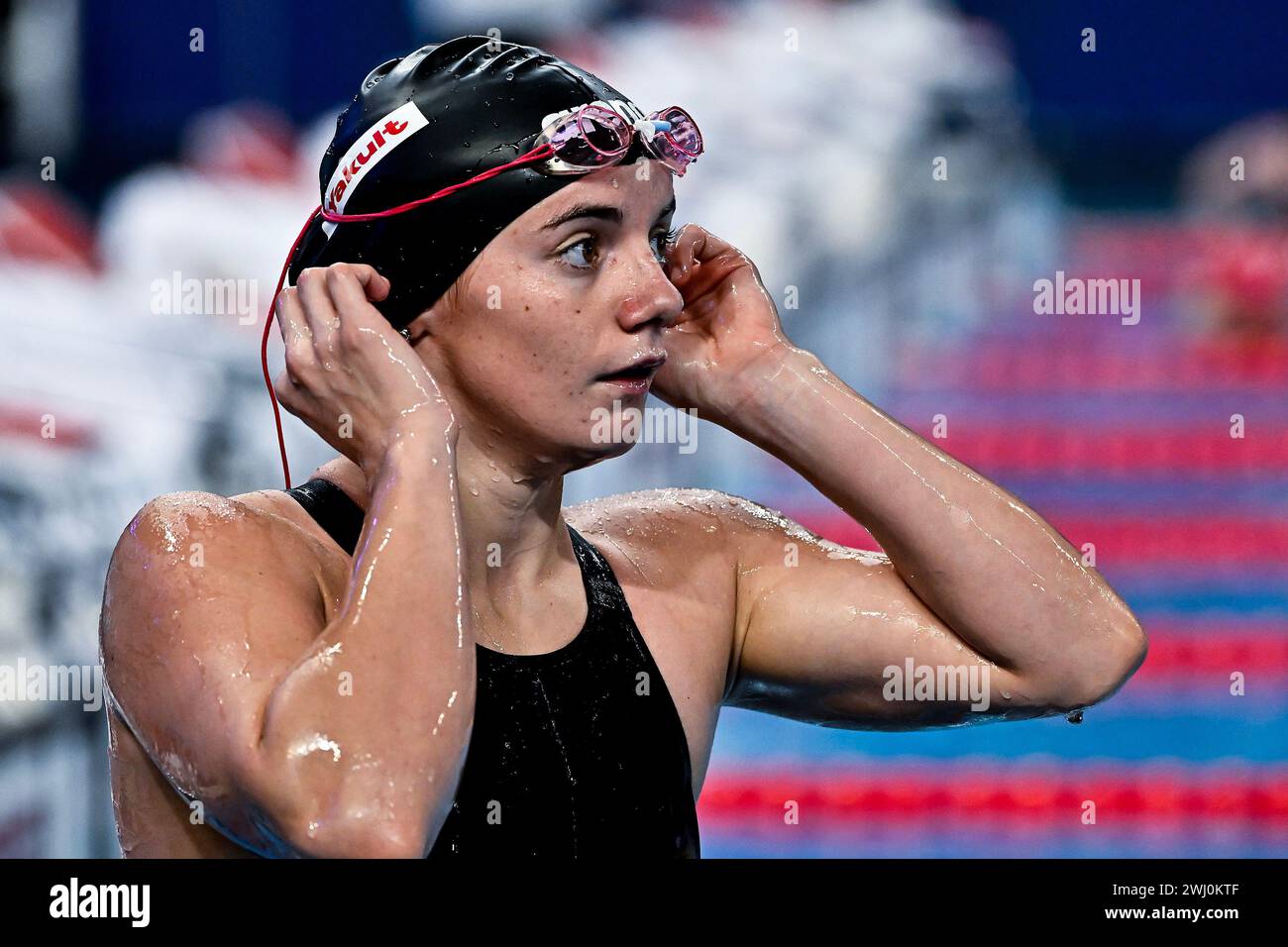 Doha, Qatar. 12th Feb, 2024. Francesca Pasquino of Italy reacts after ...