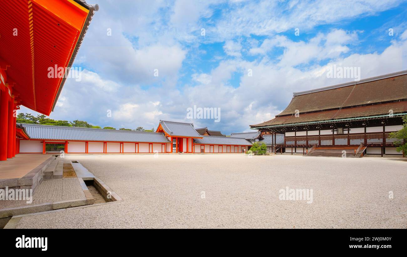Kyoto, Japan - April 8 2023: Kyoto Imperial Palace was the residence of ...