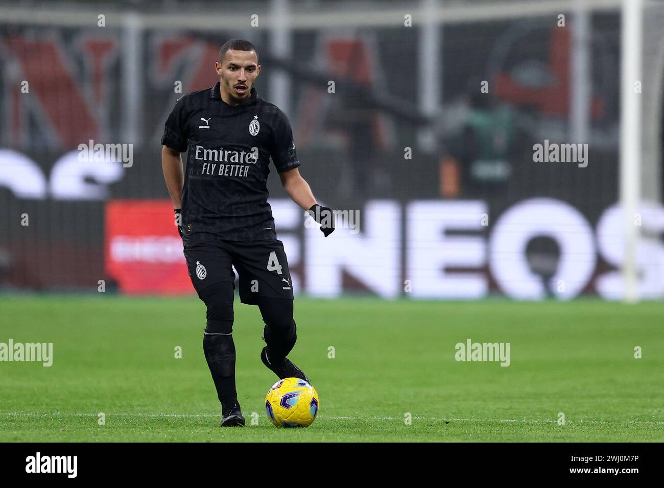 Milano, Italy. 11th Feb, 2024. Ismael Bennacer of Ac Milan in action ... Milano, Italy. 11th Feb, 2024. Ismael Bennacer of Ac Milan in action ...