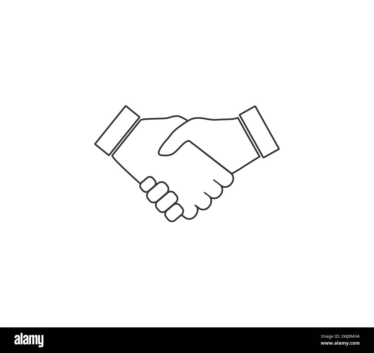 Partnership, shake hands, together icon. Vector illustration Stock ...