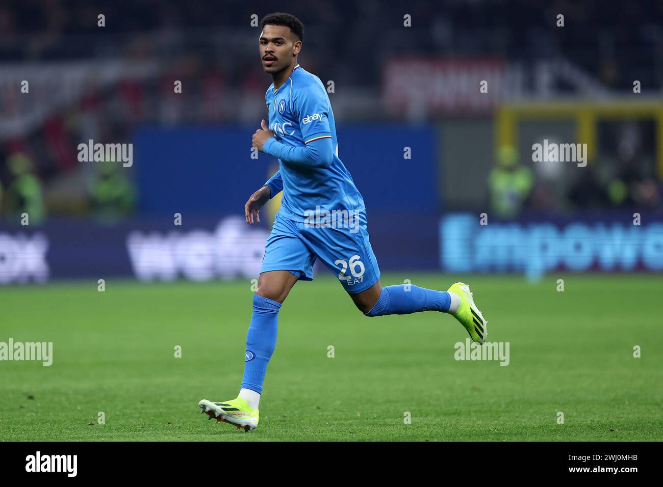 Milano, Italy. 11th Feb, 2024. Cyril Ngonge of Ssc Napoli the Serie A ...