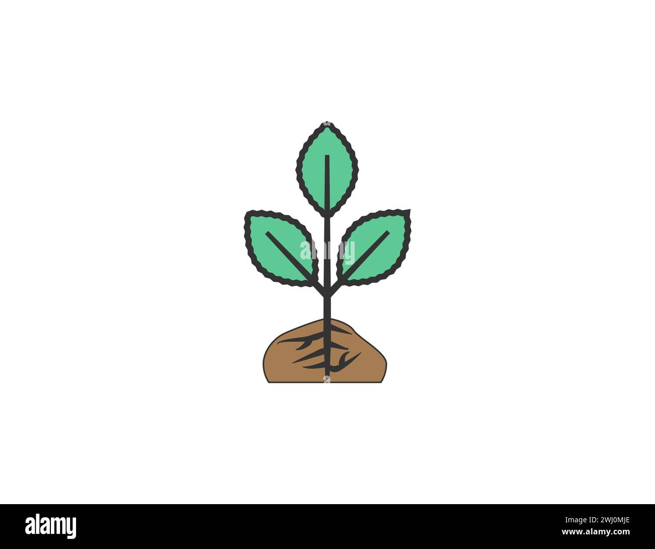Plant, roots icon. Vector illustration Stock Vector Image & Art - Alamy