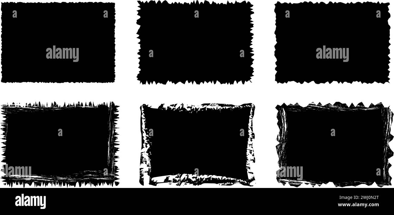 Zigzag edge vector vectors Black and White Stock Photos & Images - Alamy