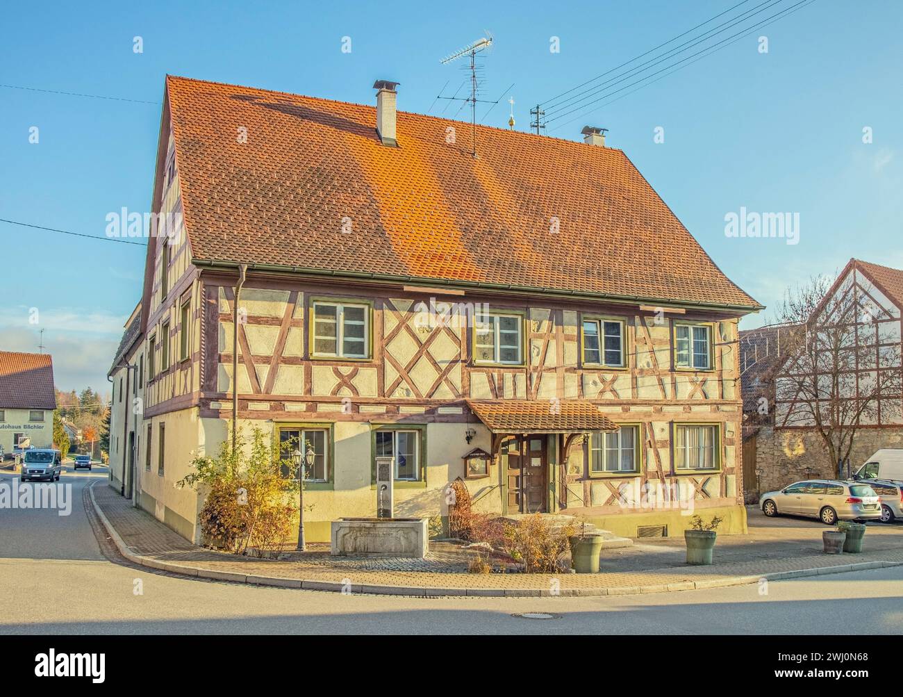 Former Adler inn, Eigeltingen, district of Constance Stock Photo - Alamy