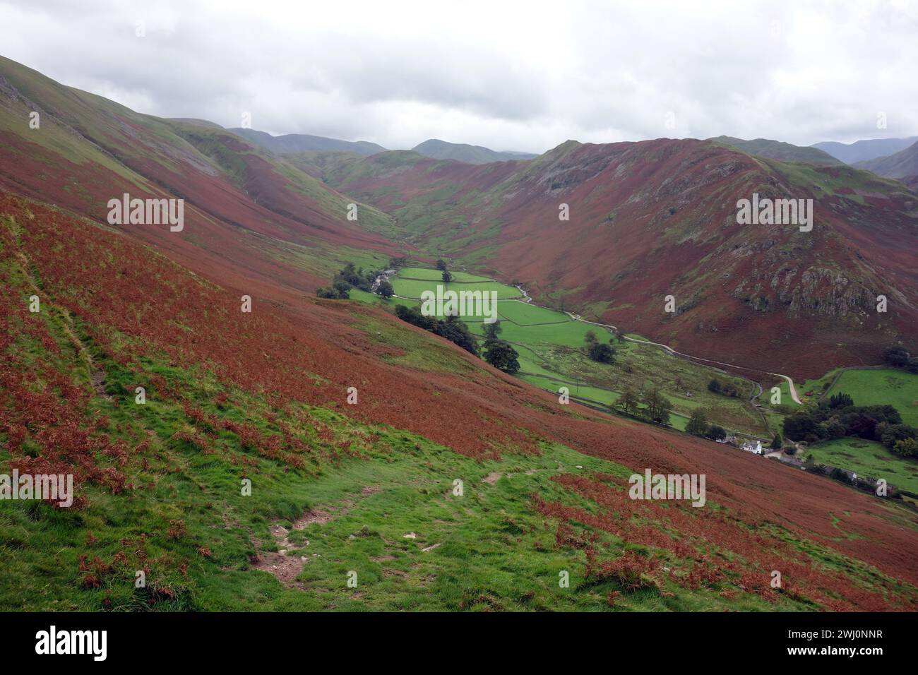 The Fusedale Valley & the Wainwright 'Steel Knotts' from the Path to ...