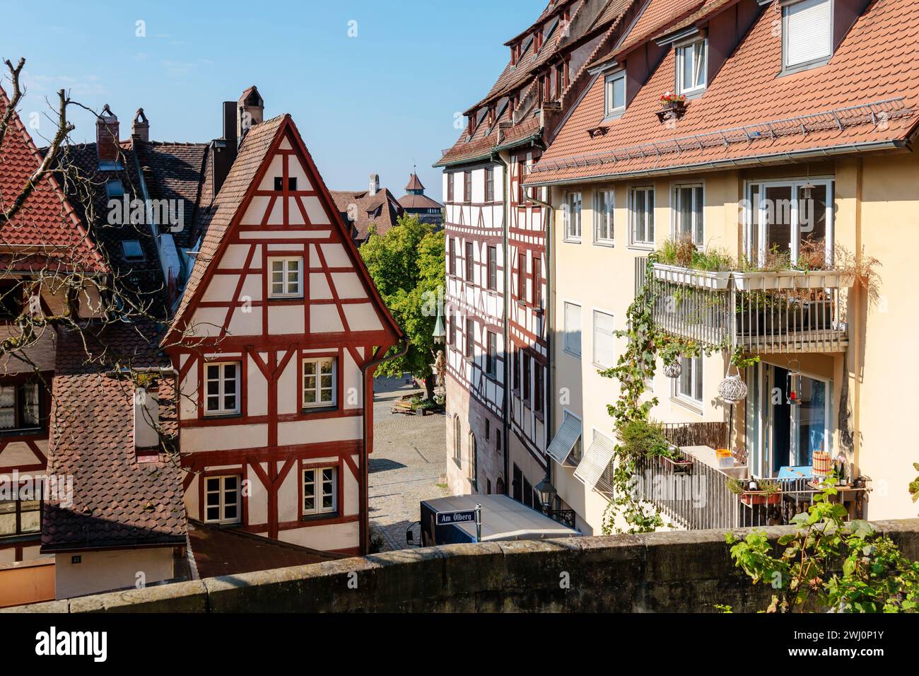 Nuremberg castle blue sky hi-res stock photography and images - Alamy