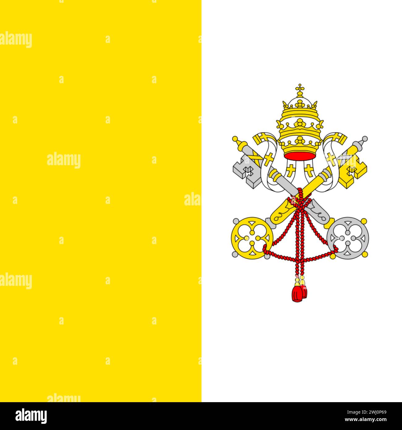 The Holy See flag. flag of Vatican. National Vatican flag. Vatican ...