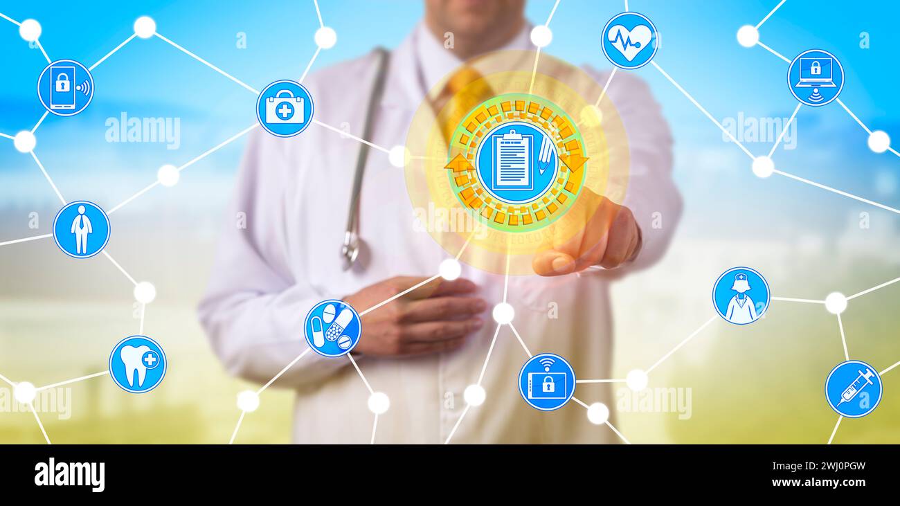 Doctor electronic health record hi-res stock photography and images - Alamy