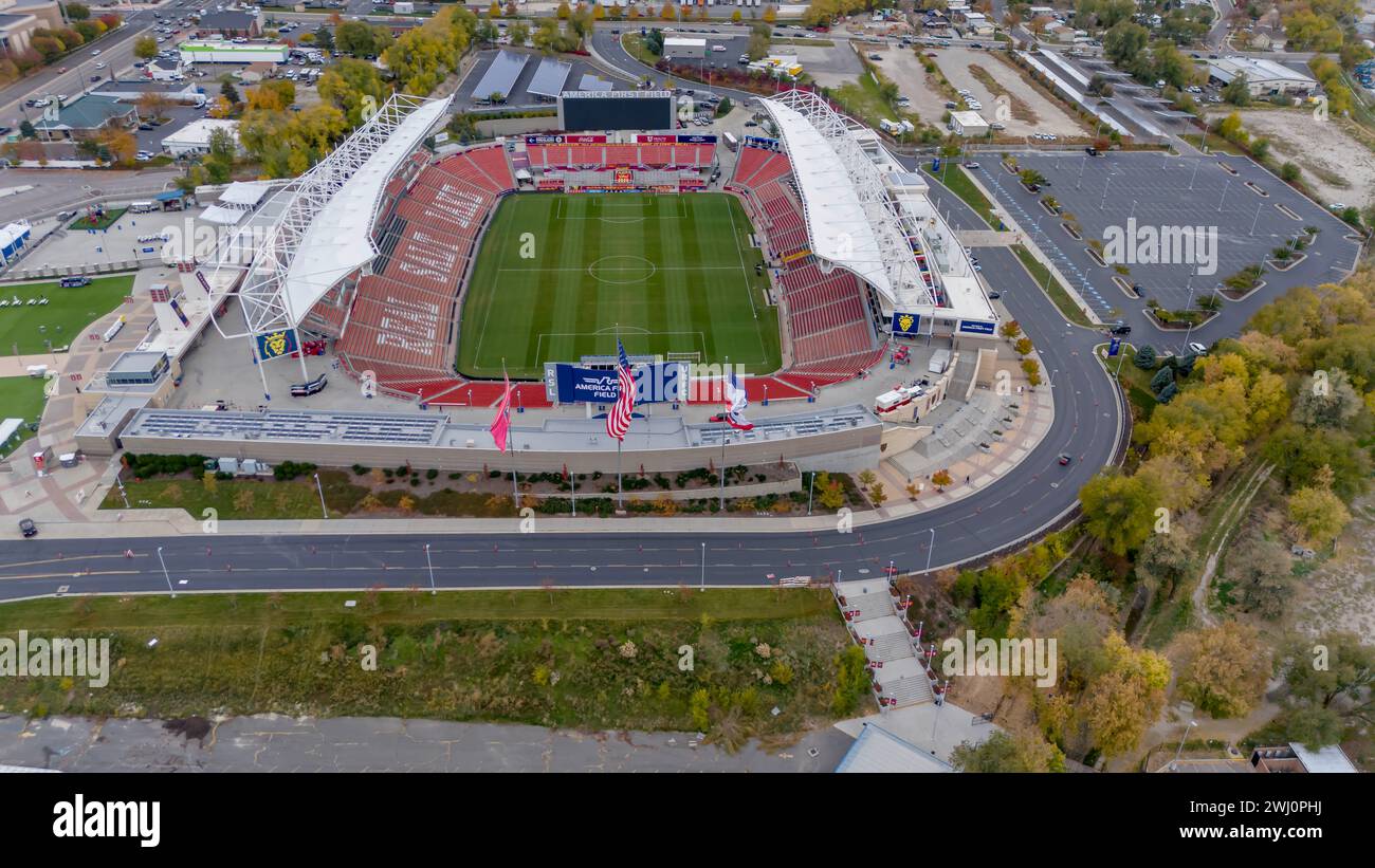 Aerial View Of America First Field, Home Of Major Leauge Soccer Club ...