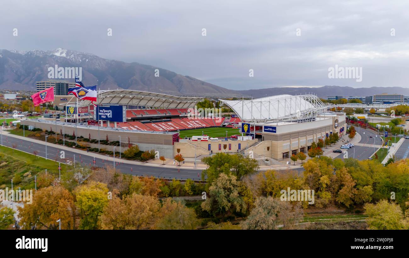 Aerial View Of America First Field, Home Of Major Leauge Soccer Club ...