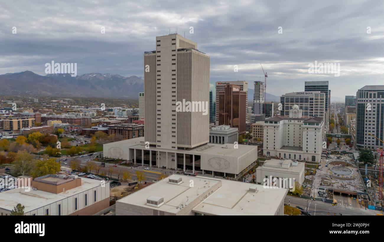 Aerial View Of The Church Office Building, Which Is Home To The ...