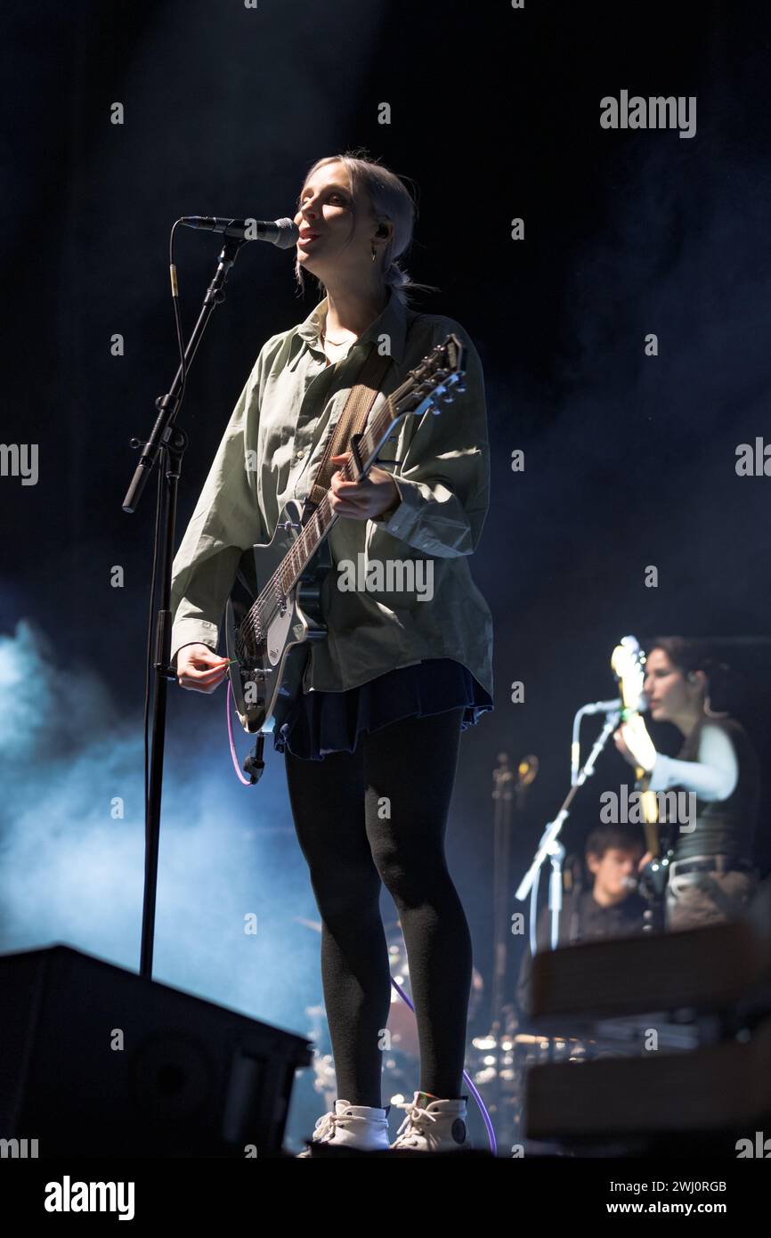 Devan Glover of Wild Rivers performing live onstage Stock Photo - Alamy