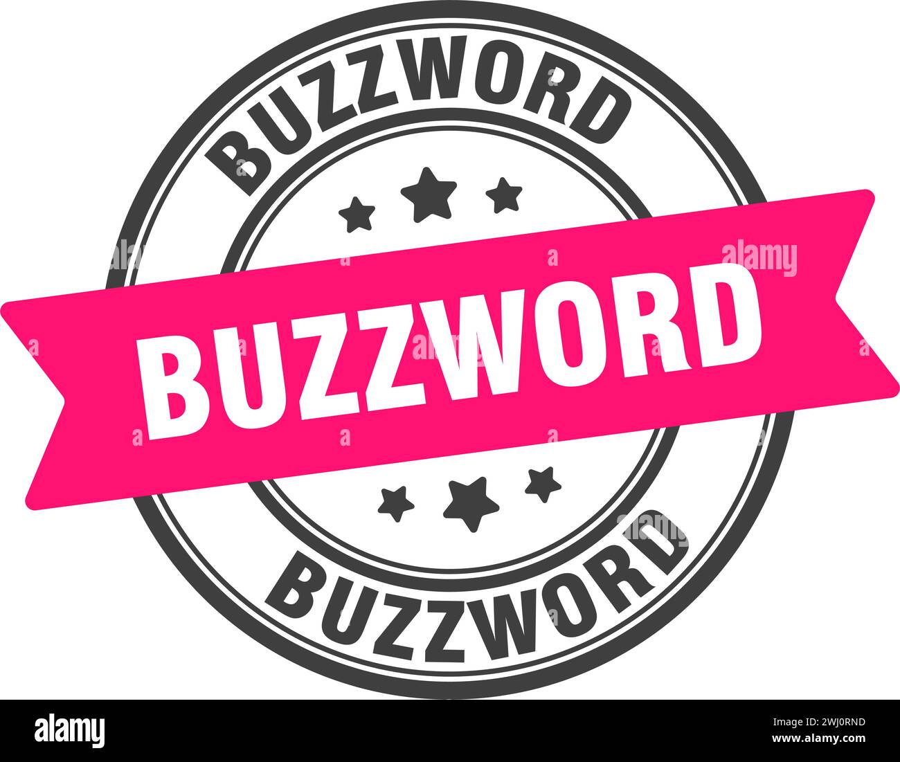 buzzword stamp. buzzword round sign. label on transparent background ...