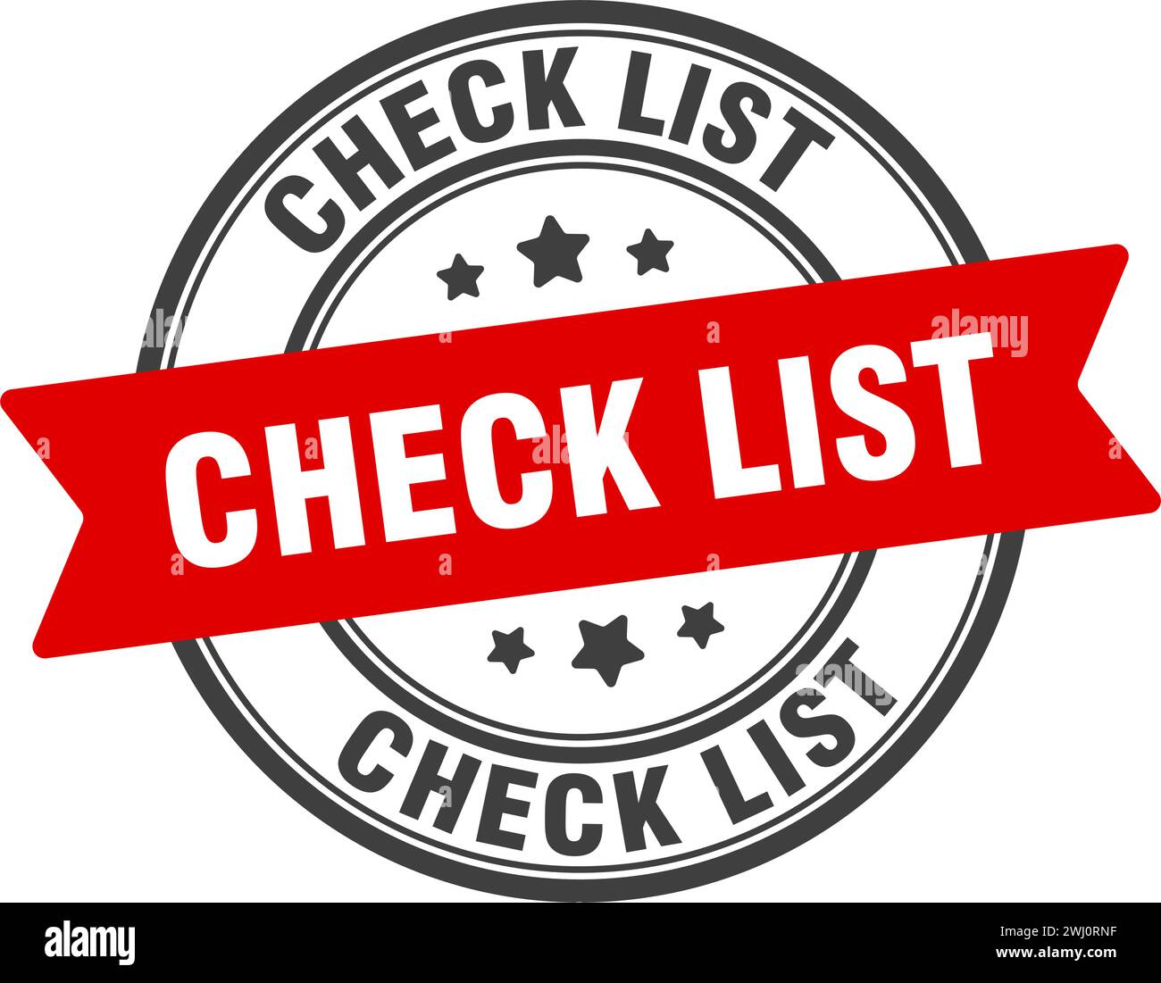 check list stamp. check list round sign. label on transparent ...