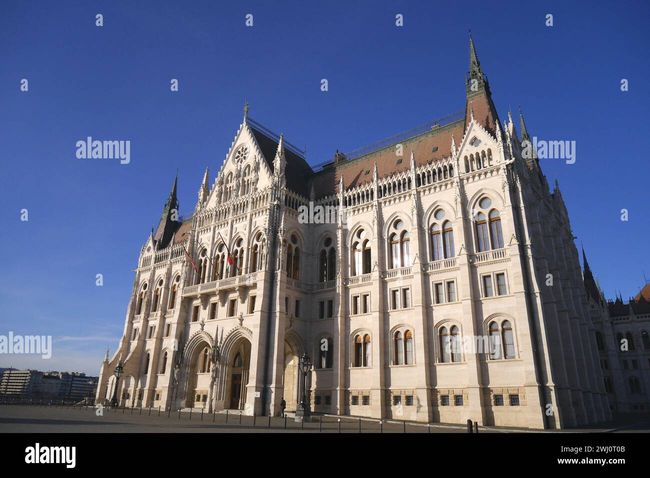 Parliament building designed in a blend of architectural styles by Imre ...