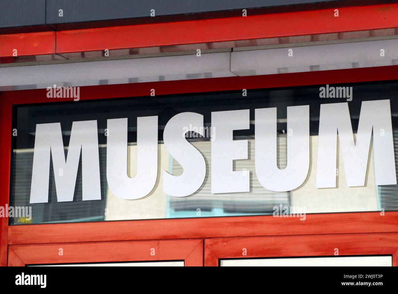 A museum or exhibition sign Stock Photo - Alamy