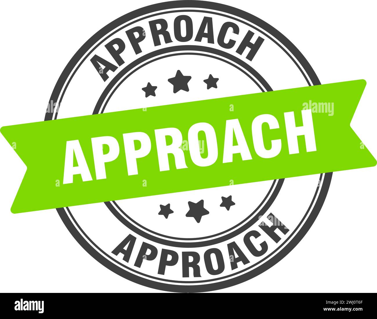 approach stamp. approach round sign. label on transparent background ...