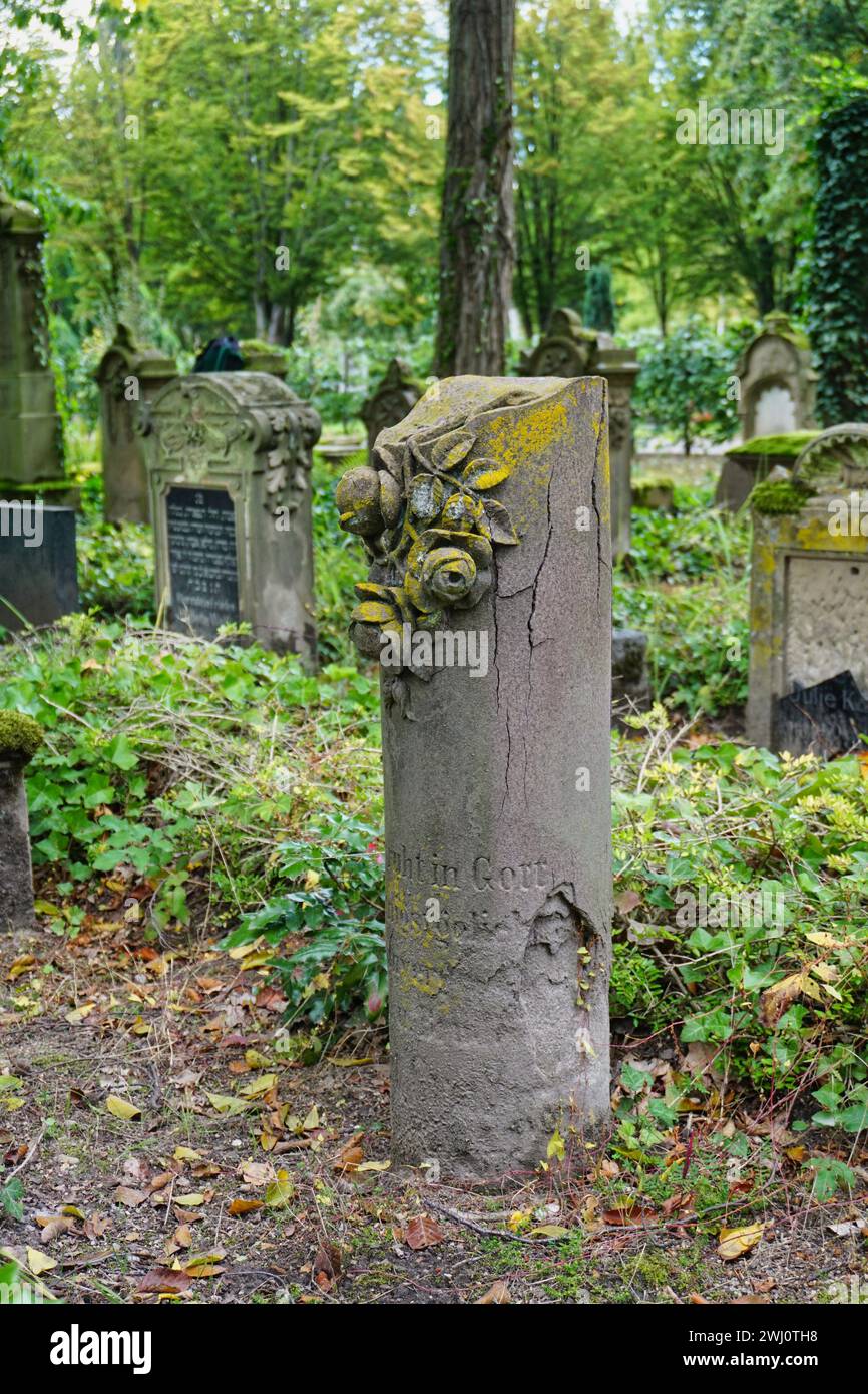 Jew. Speyer cemetery, 19th century, part of the Christian cemetery ...