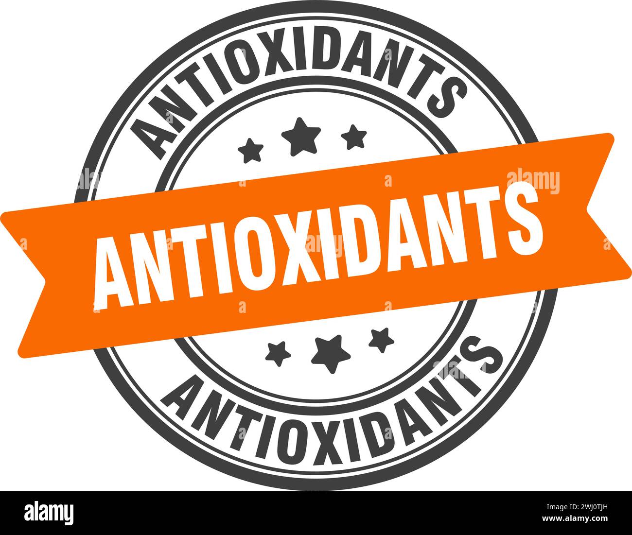 antioxidants stamp. antioxidants round sign. label on transparent ...