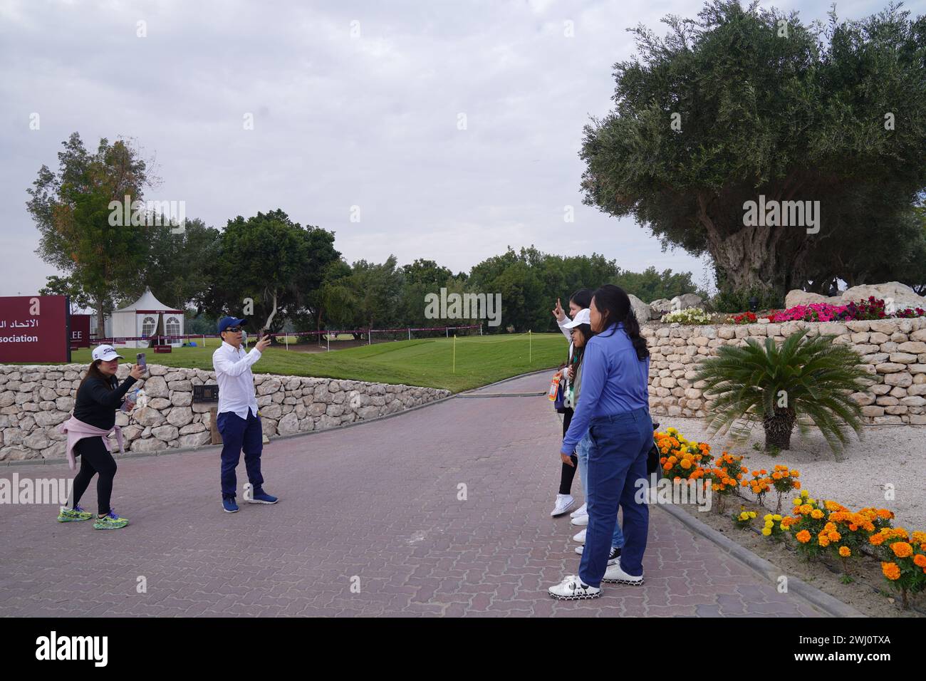 Crowd of the final day of Commercial Bank Qatar Masters 2024 a DP World ...