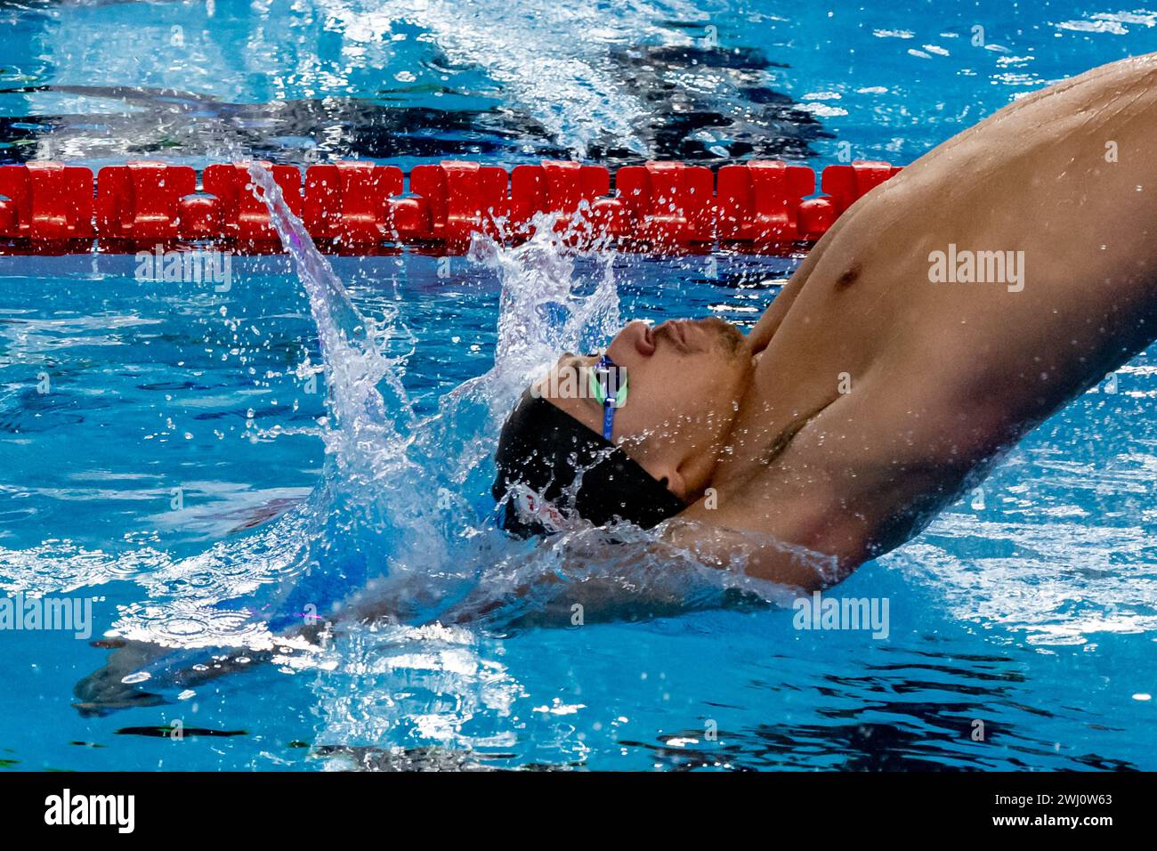 Doha, Qatar. 12th Feb, 2024. Hugo Gonzalez of Spain competes in the ...