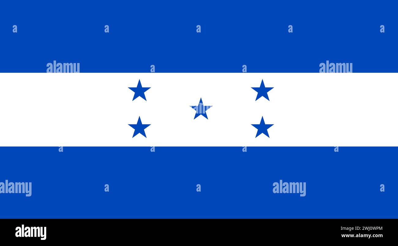 Flag of Honduras. National Honduras flag. State symbol. Republic of ...