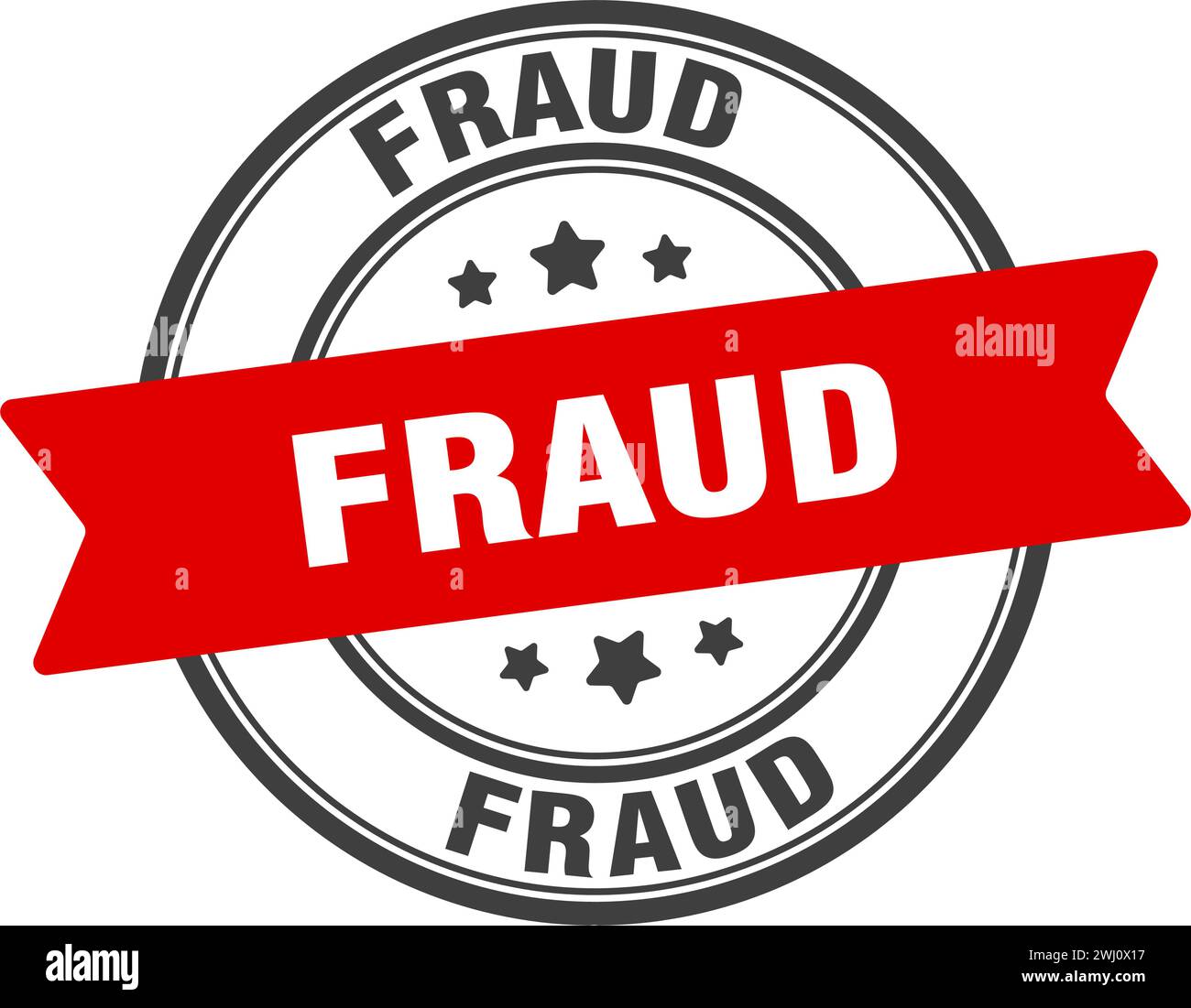 fraud stamp. fraud round sign. label on transparent background Stock ...