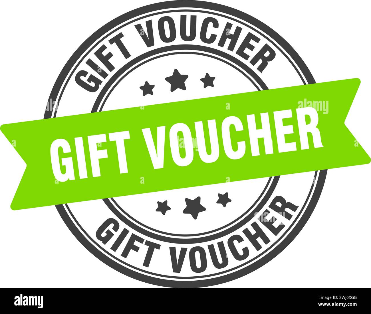 gift voucher stamp. gift voucher round sign. label on transparent ...