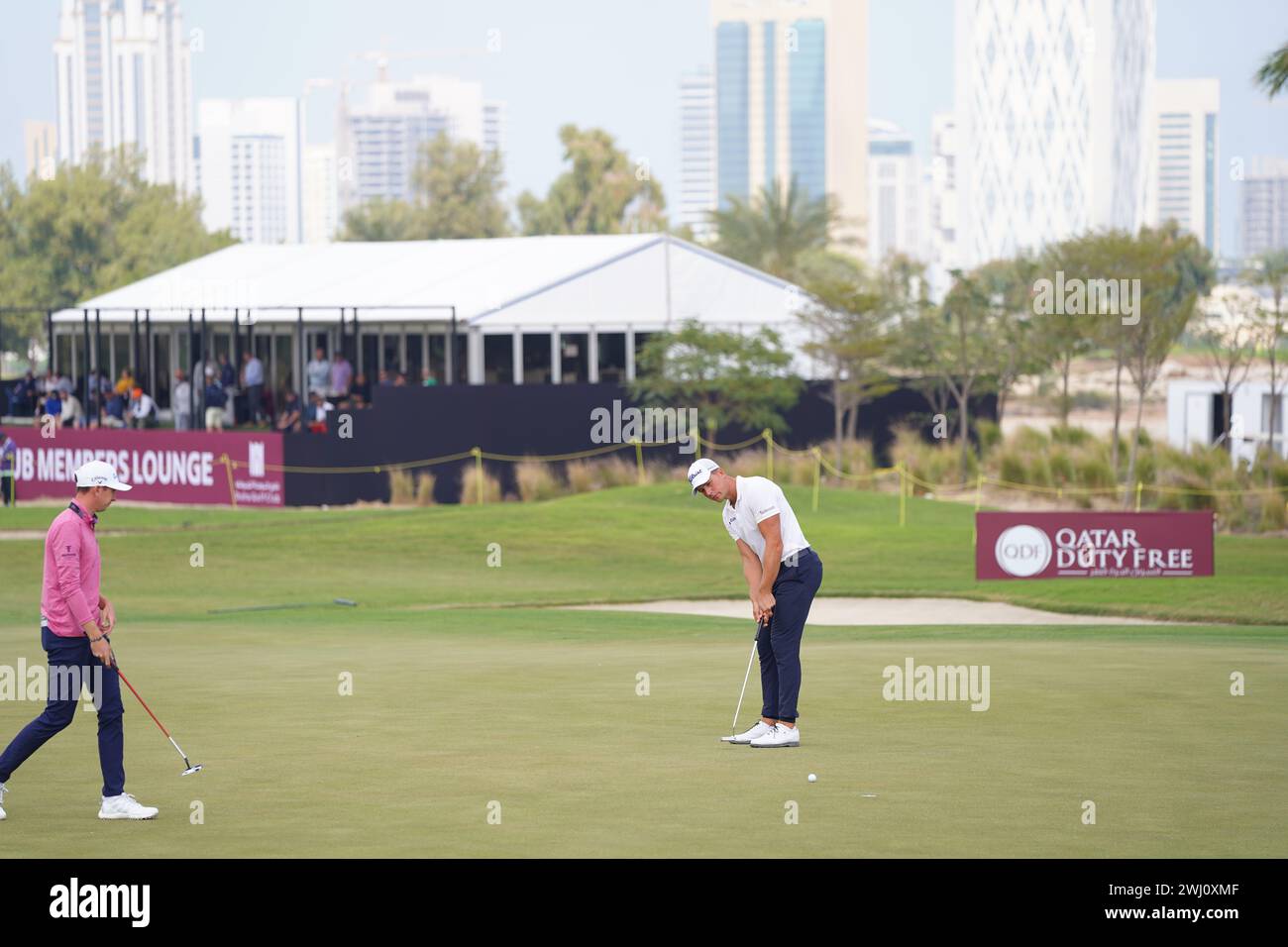 Crowd of the final day of Commercial Bank Qatar Masters 2024 a DP World Tour event at Doha Golf ...