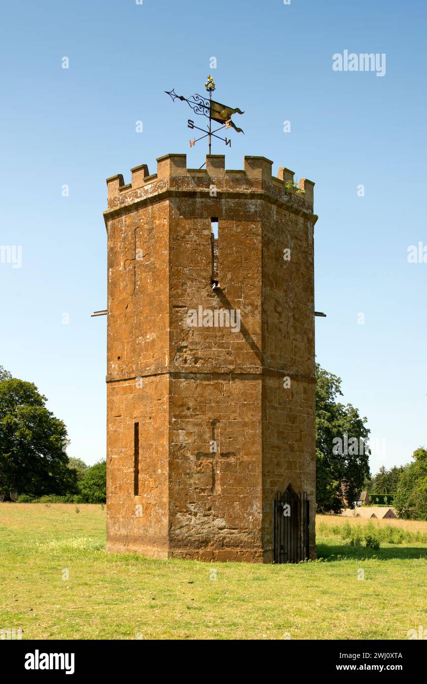 Dovecotes. Wroxton Abbey, Oxfordshire, built in 1744, a gothic revival ...