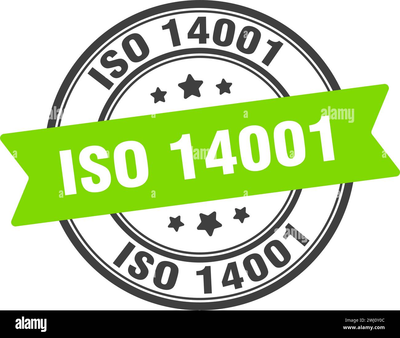 iso 14001 stamp. iso 14001 round sign. label on transparent background Stock Vector Image & Art ...
