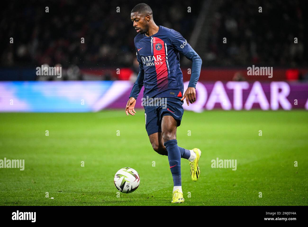Paris, France, France. 10th Feb, 2024. Ousmane DEMBELE of PSG during ...