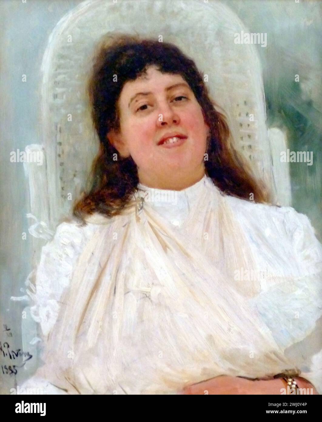 Ilja Repin - Portrait of Marianne von Werefkin [1888] - 00001 Stock ...