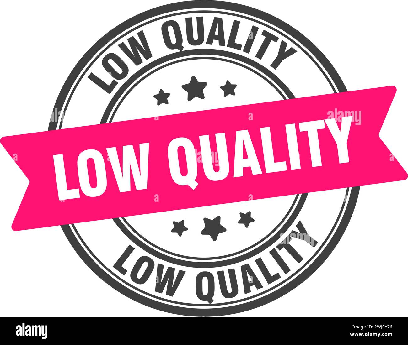low quality stamp. low quality round sign. label on transparent ...