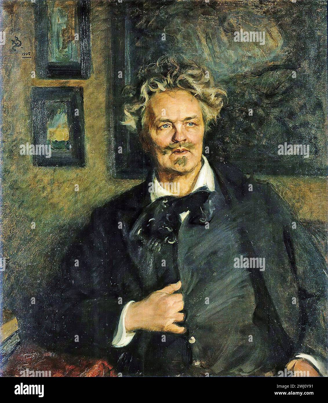 Richard Bergh - August Strindberg Portrait 1858-1919 Stock Photo - Alamy