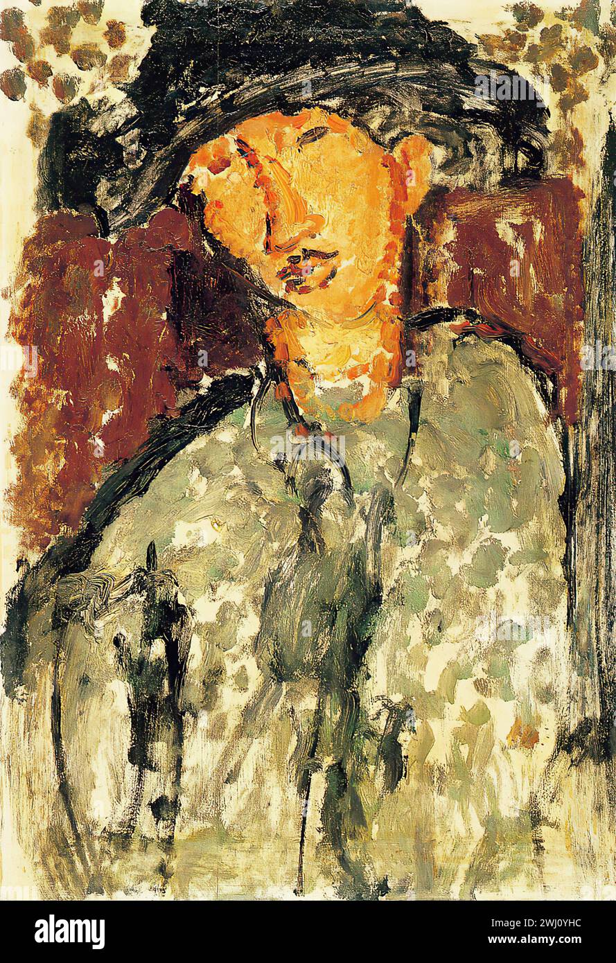 Amedeo Modigliani 00001 - Portrait de Chaïm Soutine Stock Photo - Alamy