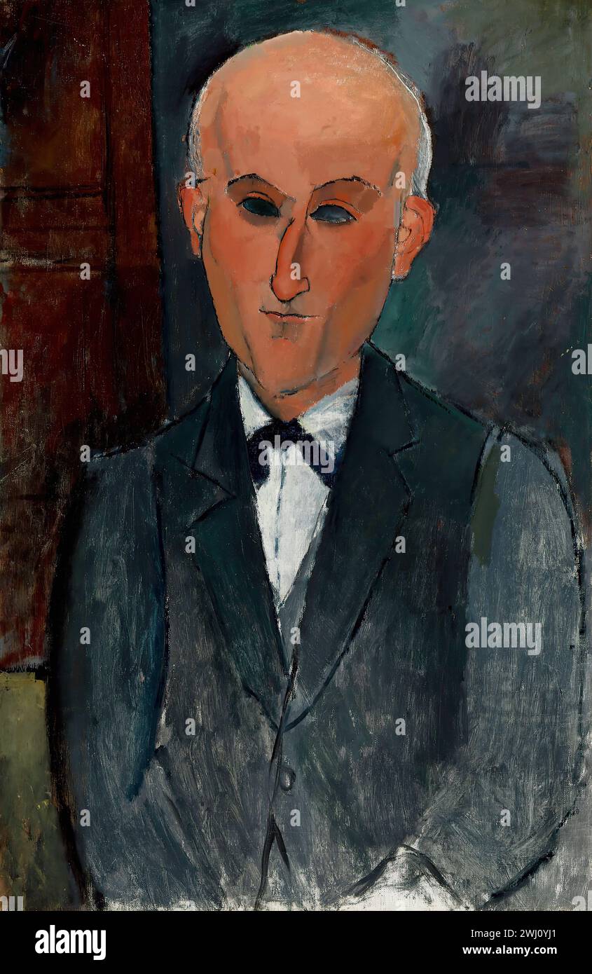Amedeo Modigliani 00001 - Portrait de Max Jacob Stock Photo - Alamy