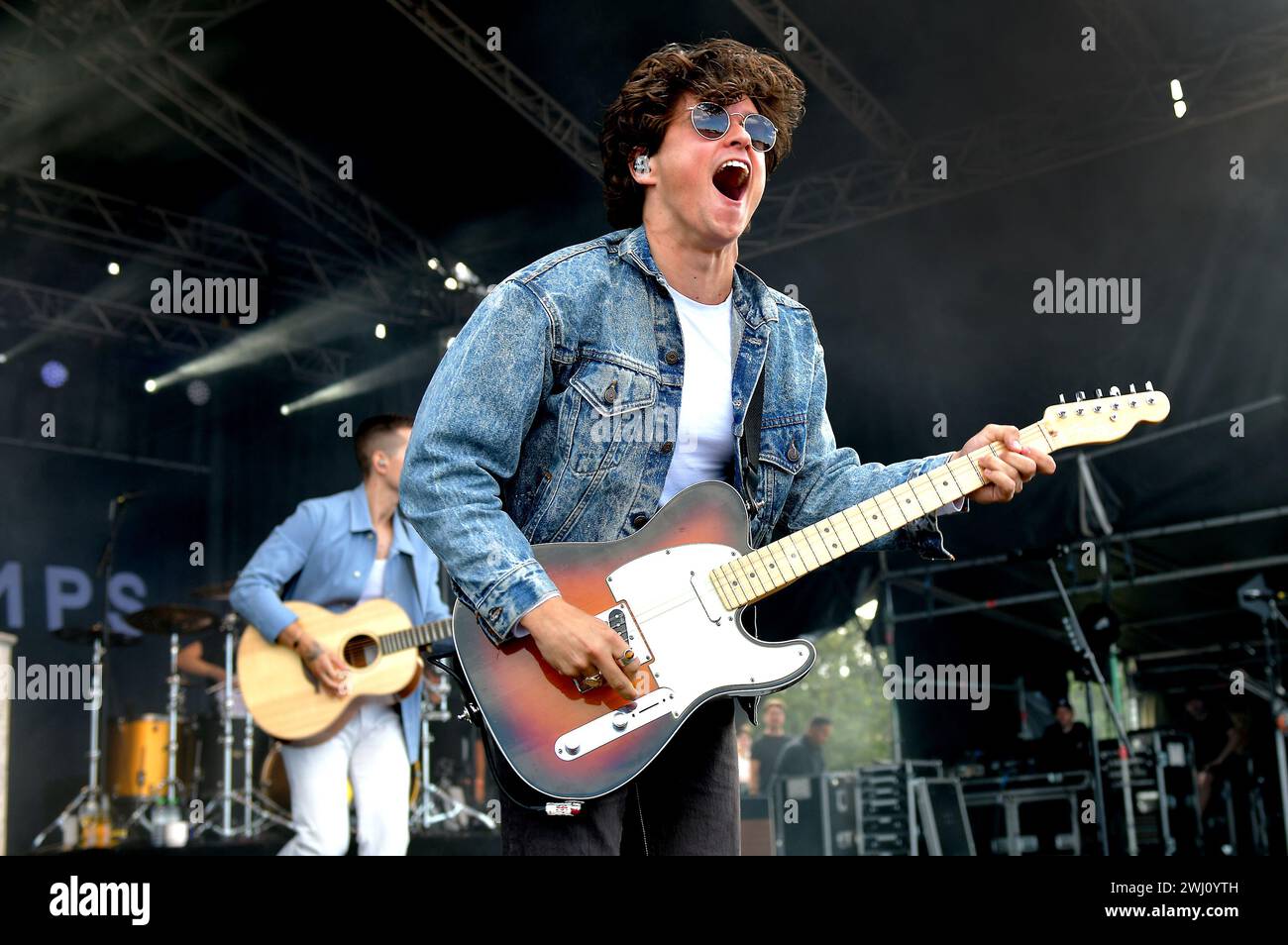 Rock band the Vamps live on stage, South Tyneside Music Festival ‎10 ...