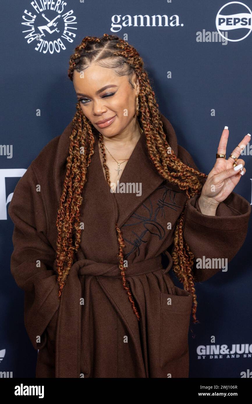 Las Vegas, USA. 12th Feb, 2024. Andra Day attends Flipper's Roller ...