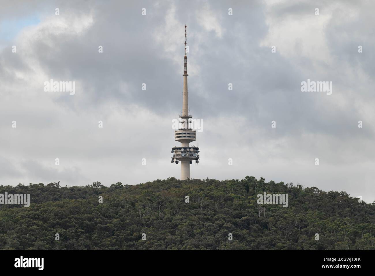 Telstra Tower on Black Mountain in Canberra, ACT, Australia Stock Photo ...