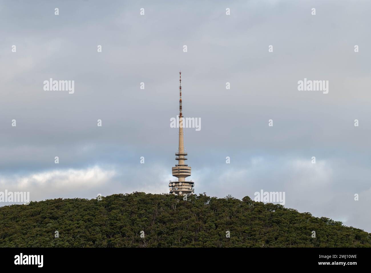 Telstra Tower on Black Mountain in Canberra, ACT, Australia Stock Photo ...