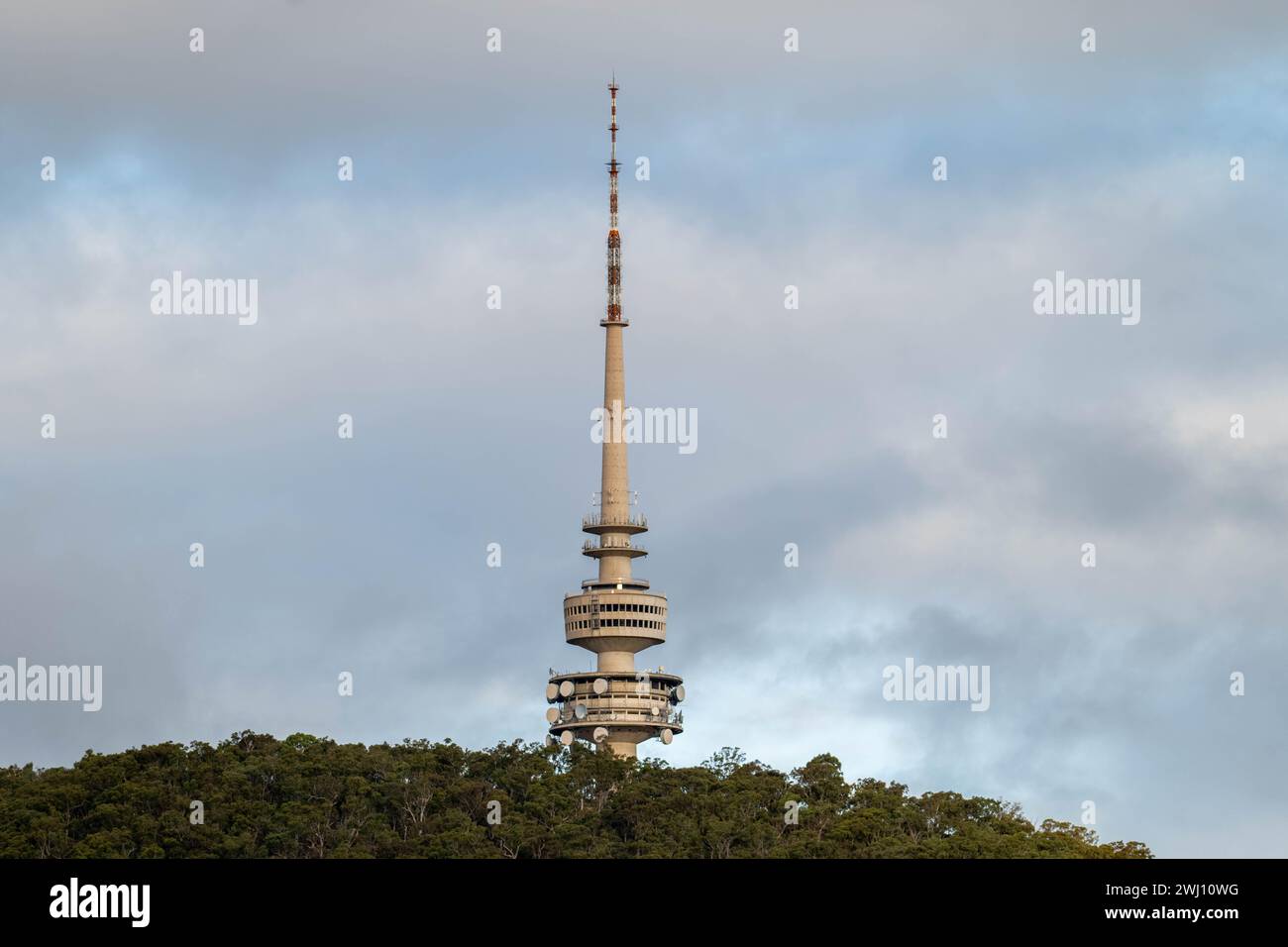 Telstra Tower on Black Mountain in Canberra, ACT, Australia Stock Photo ...