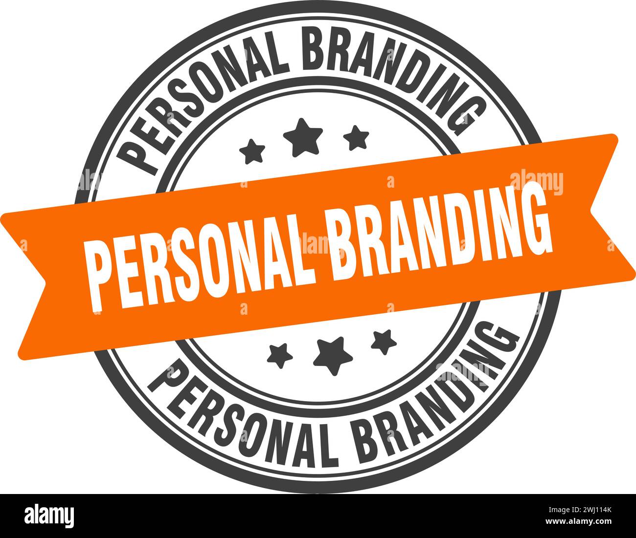 personal branding stamp. personal branding round sign. label on ...