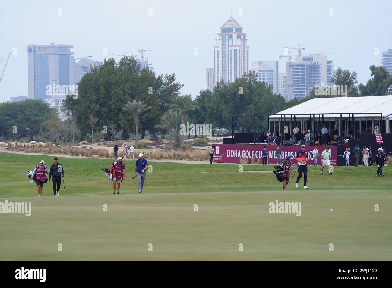 Crowd of the final day of Commercial Bank Qatar Masters 2024 a DP World ...