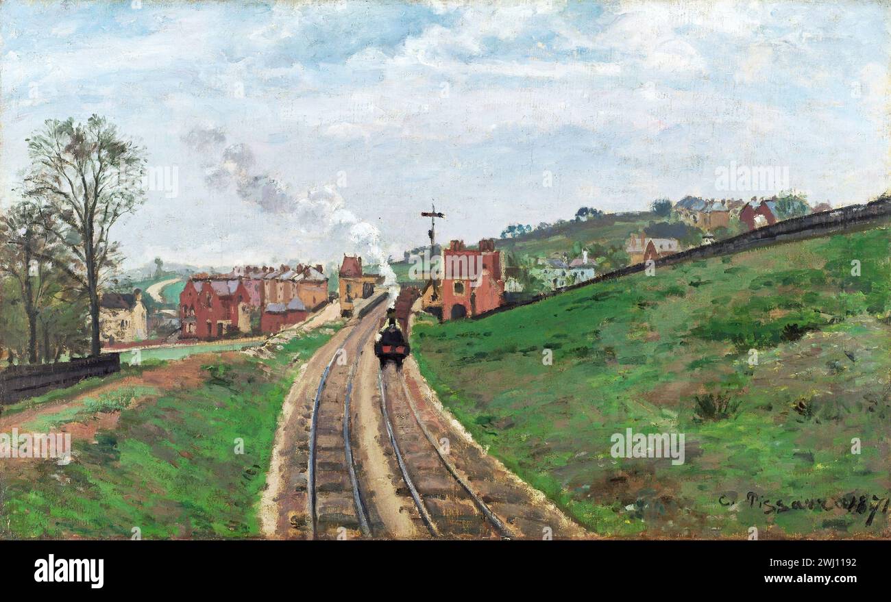 Camille Pissarro - Lordship Lane Station Dulwich [1871] Stock Photo - Alamy