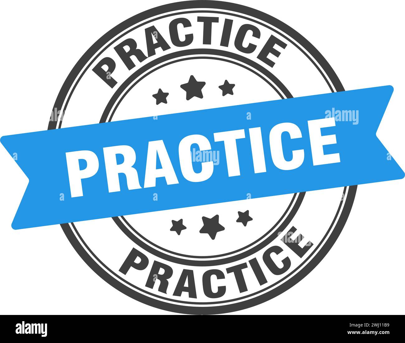 practice stamp. practice round sign. label on transparent background ...