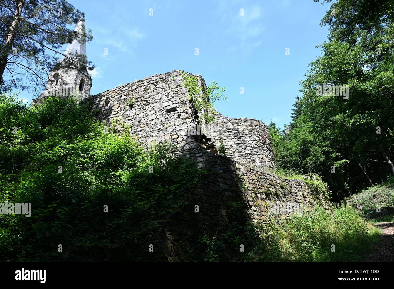 Church castle ruin Gossam, Austria Stock Photo - Alamy