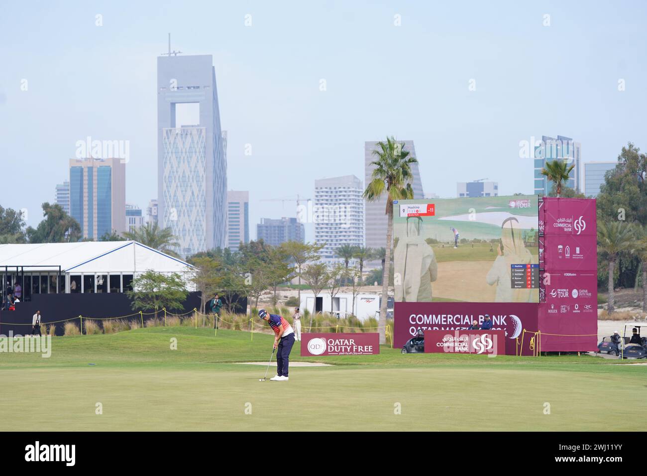 Crowd of the final day of Commercial Bank Qatar Masters 2024 a DP World ...