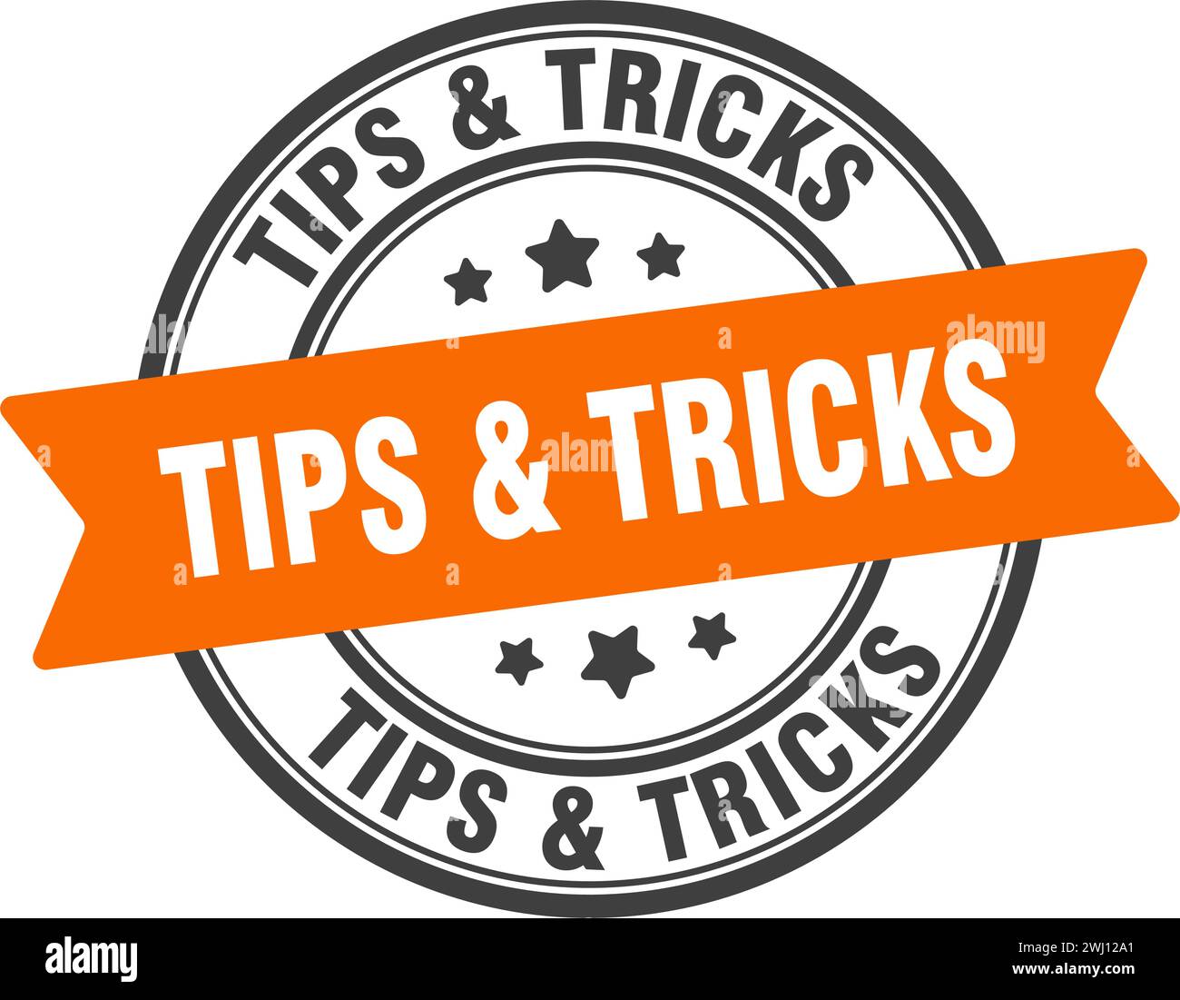 tips & tricks stamp. tips & tricks round sign. label on transparent ...